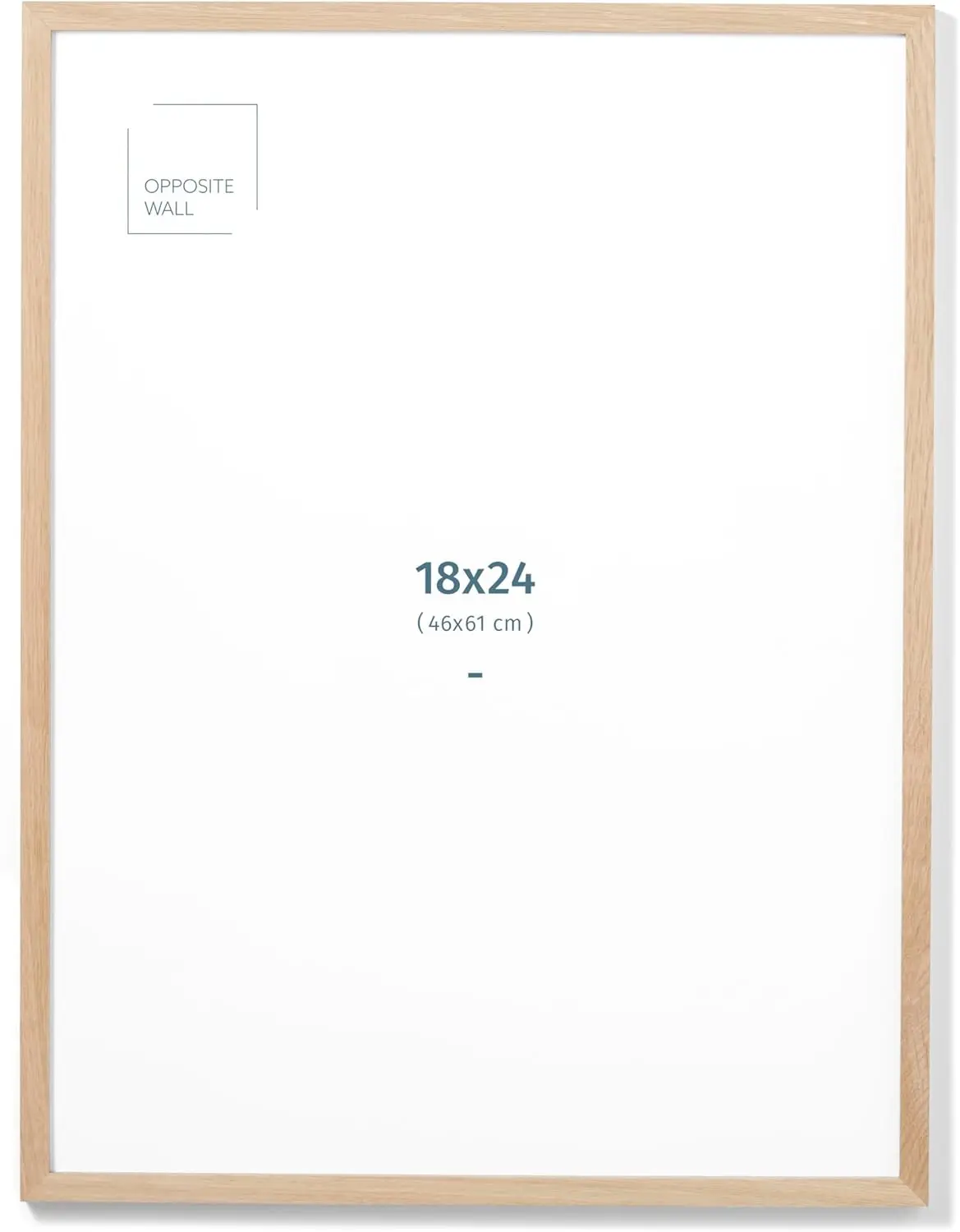 Natural Solid Oak Wood Picture Frame 18x24 Inch - Lightweight ...