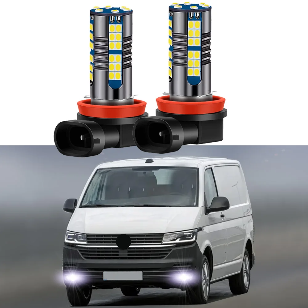 2Pcs LED Fog Lamp Bulbs Canbus For Volkswagen VW Transporter Multivan ...