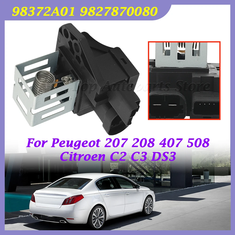 For 1267J6 98372A01 9827870080 Radiator Fan Motor Relay Resistor ...