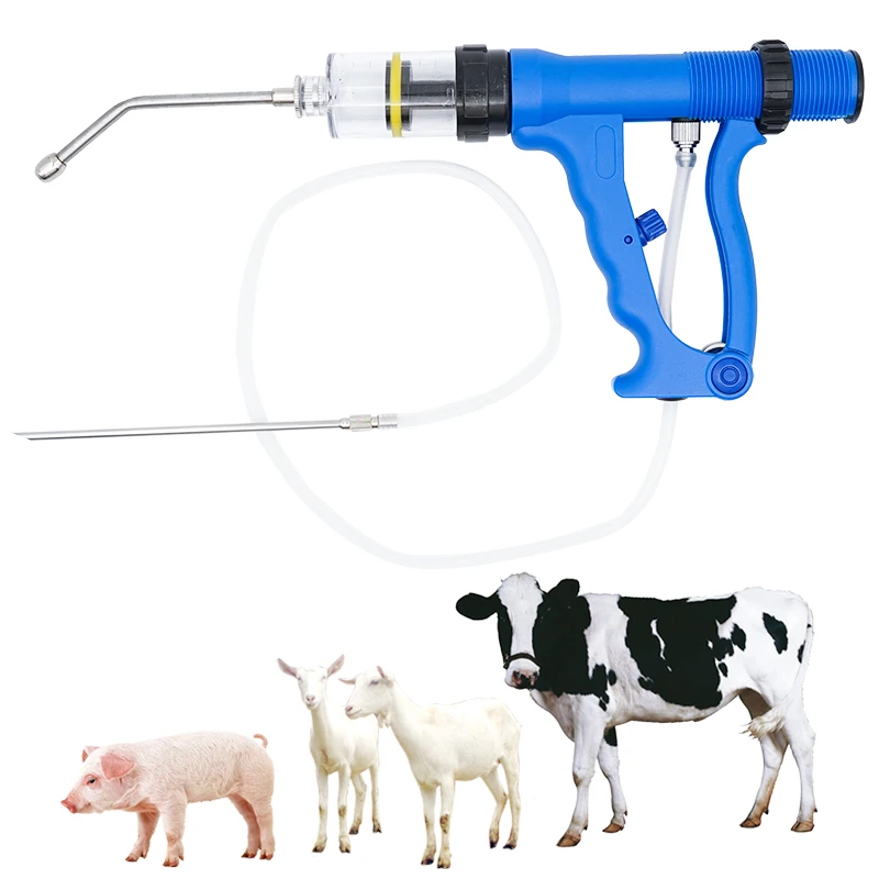 5/10/20/30/50ml Continuous Drench Gun Cattle Sheep Goats Oral & Pour On ...