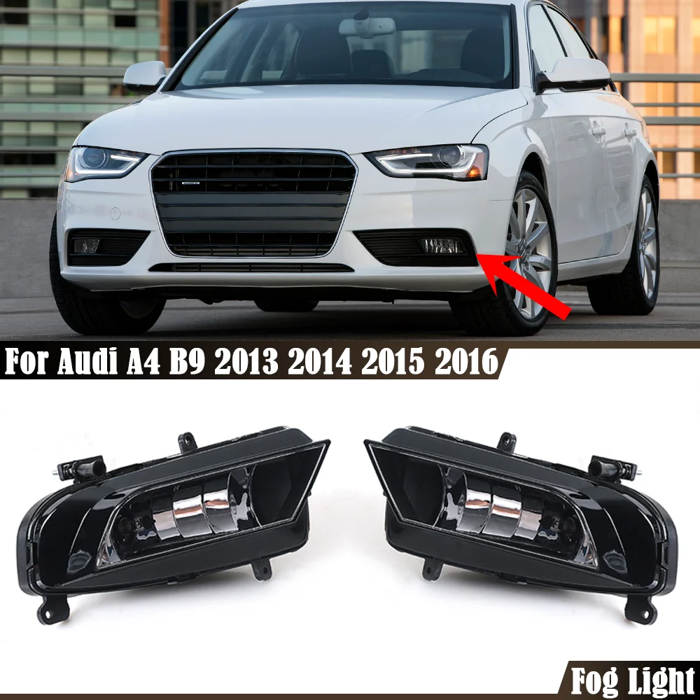 Front-Bumper-Fog-Light-Foglamp-Fog-Lamp-with-Halogen-Bulbs-For-Audi-A4 ...