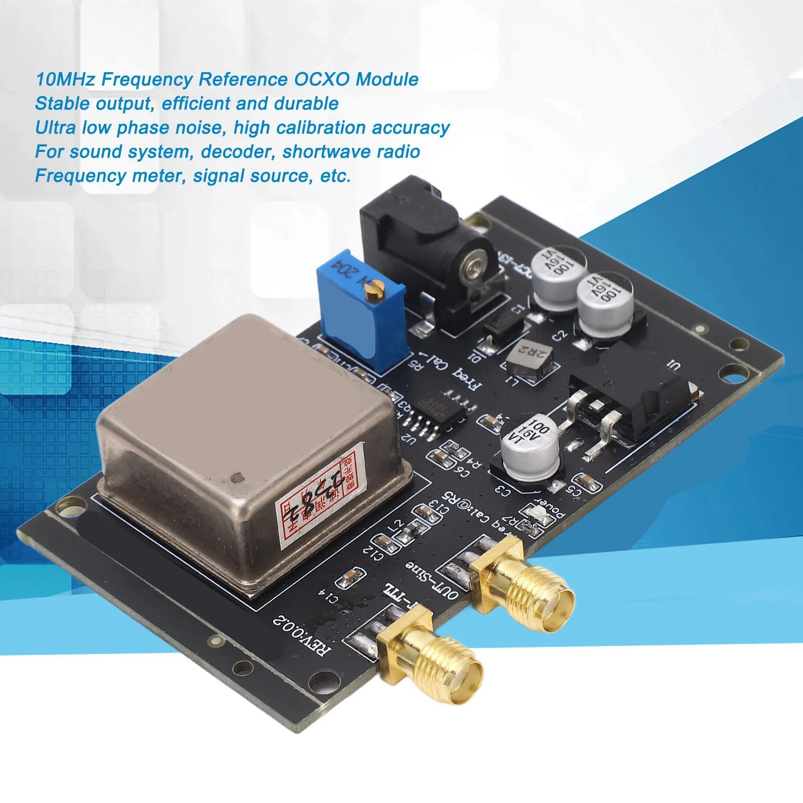OCXO-10MHz-Frequency-Standard-Reference-Module-Crystal-Oscillator ...