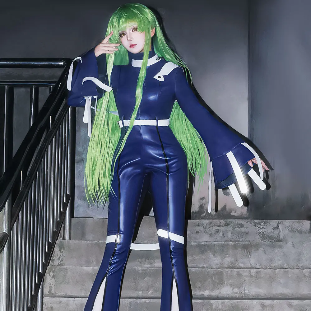 Anime CODE GEASS Lelouch of The Rebellion C.C. Cosplay Costume Green ...