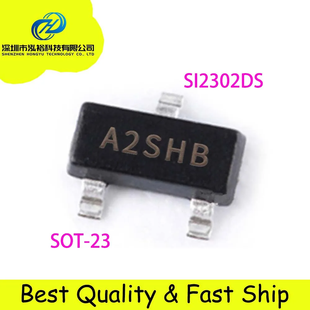 100-500-Pcs-Lots-SI2302DS-SI2302D-SI2302-2302-A2SHB-IC-MOSFET-N-CH-20V ...