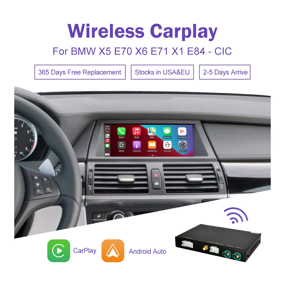 Road Top Wireless Apple CarPlay Decoder Box Android Auto CarPlay for ...