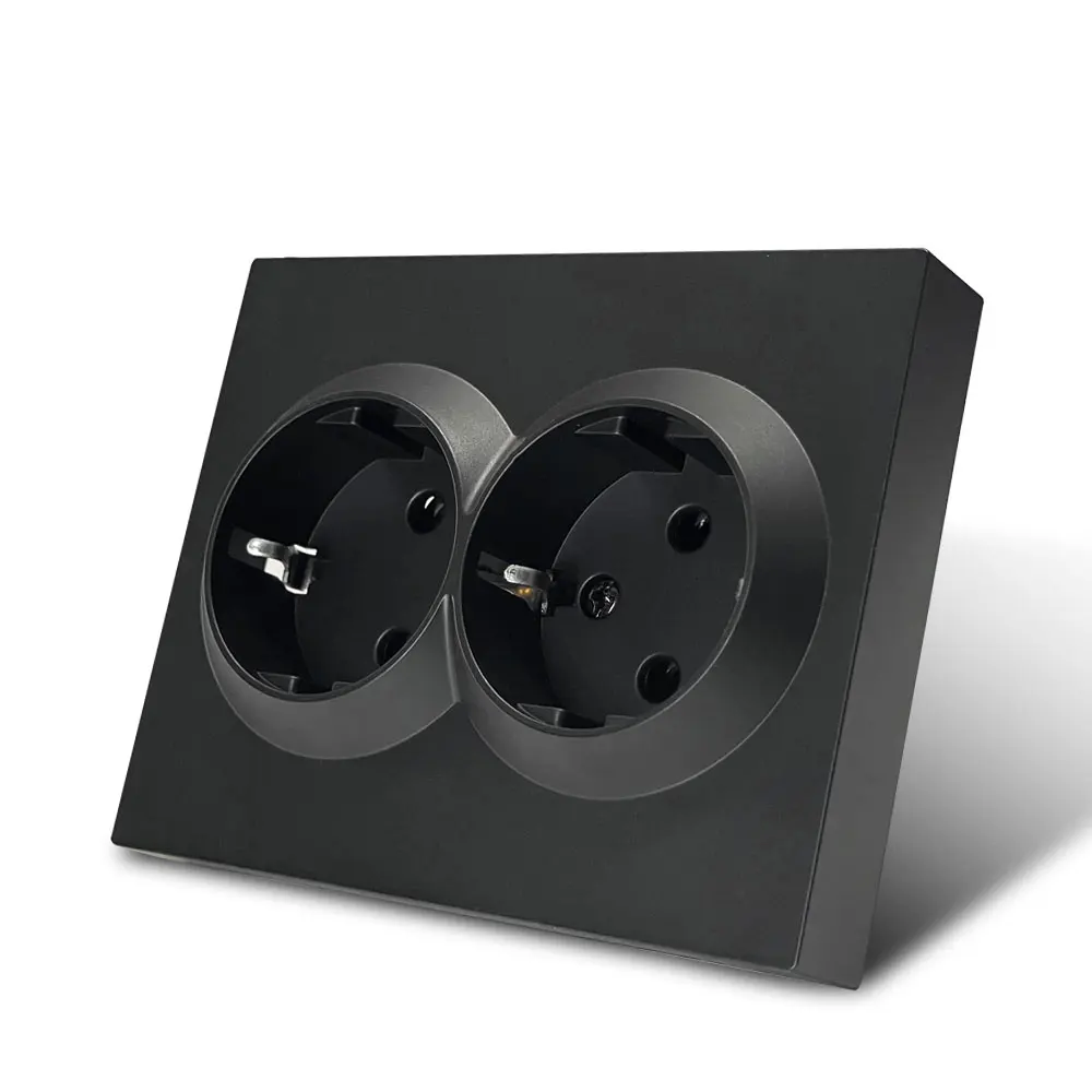 WESA-Black-Power-Socket-16A-Standard-Electrical-Outlett-With-Ground ...