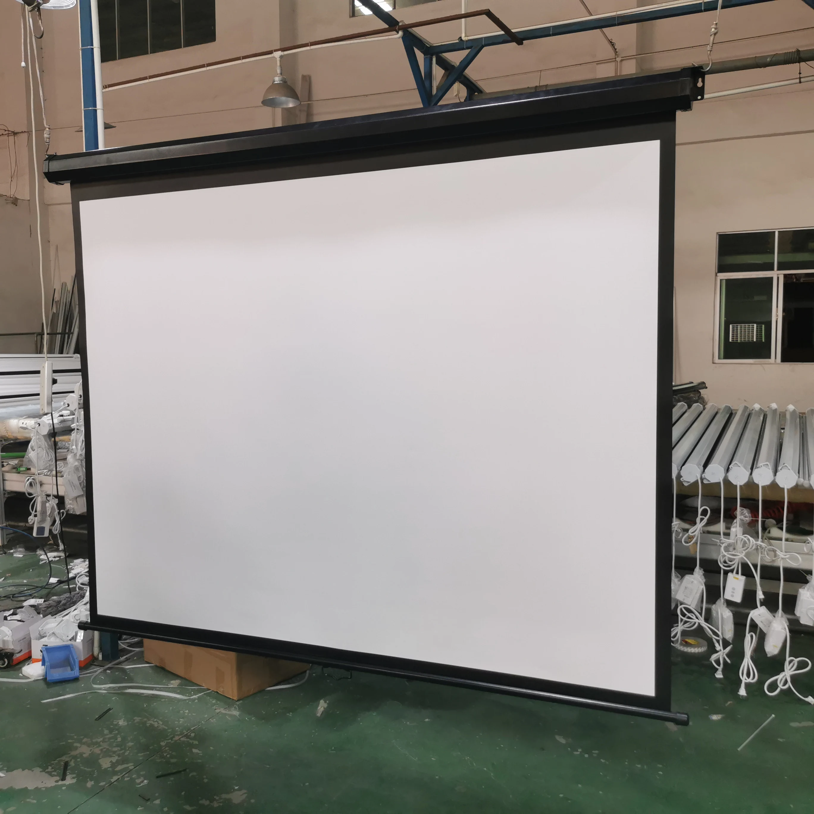 Movie-Home-Cinema-Wall-Mounted-Pull-Up-pull-Down-HD-Projector-Screen ...