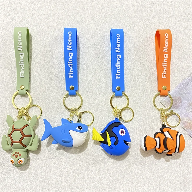 Cartoon-Finding-Nemo-Keychain-Cute-Animal-Ugly-Fish-Shark-Keyring-Bag ...