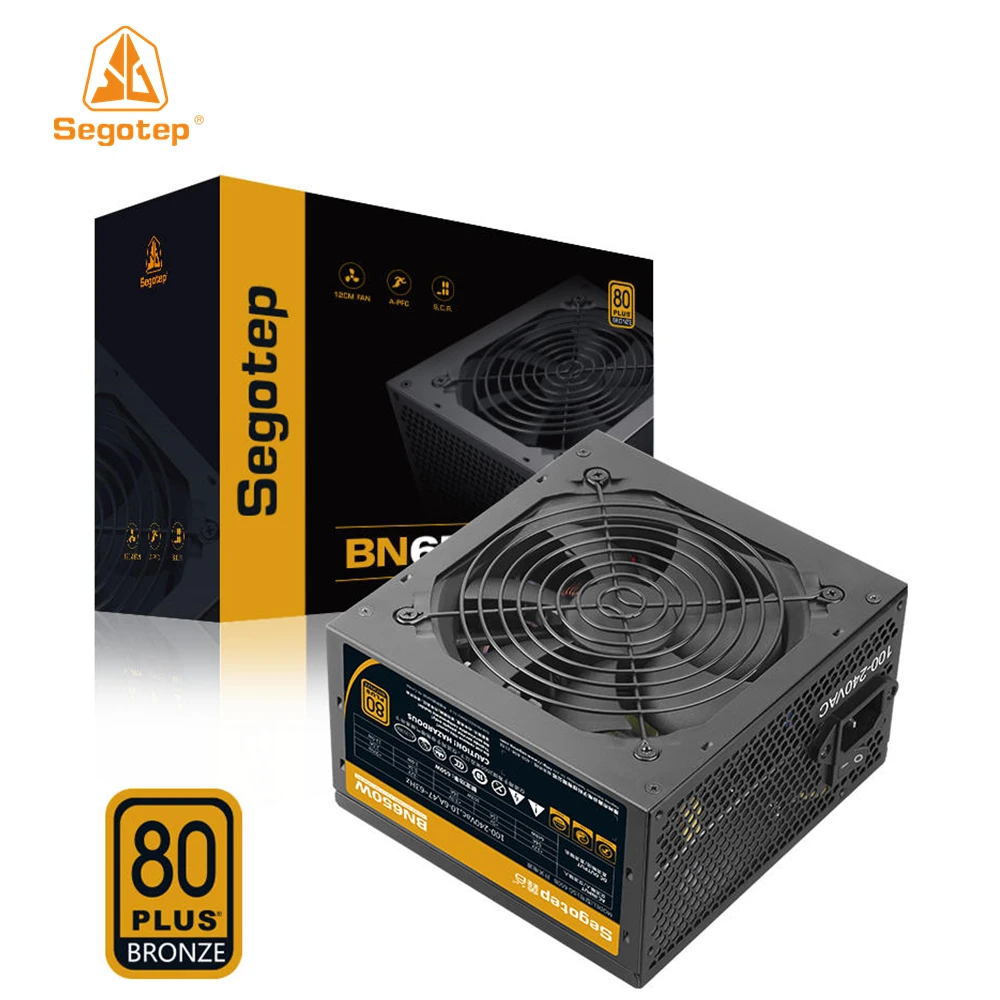 Segotep bn 650w 80 mais unidade de fonte de alimentação para pfc ativo ...