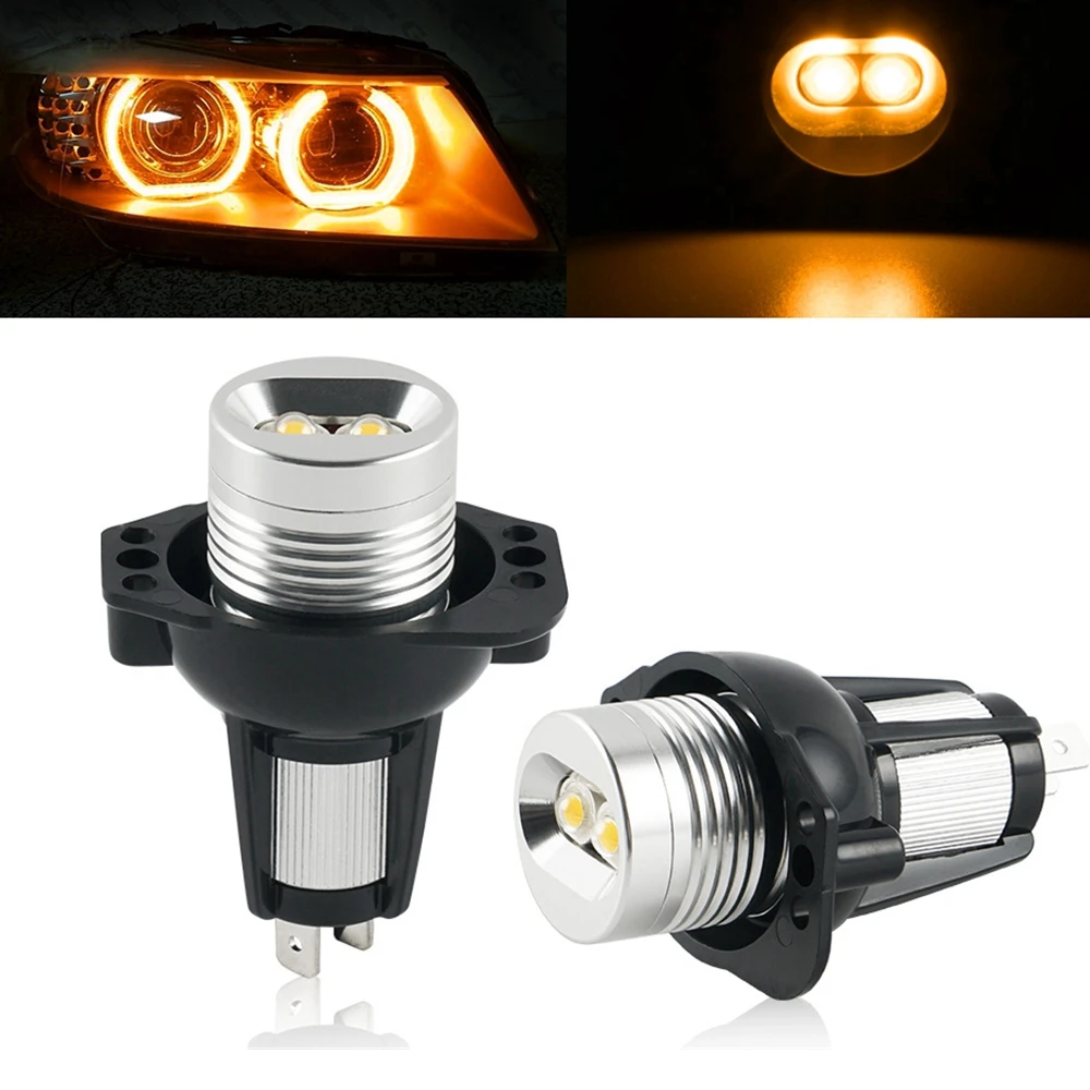 Luces-LED-de-posici-n-de-Ojos-de-ngel-bombillas-blancas-rojas-azules-y ...