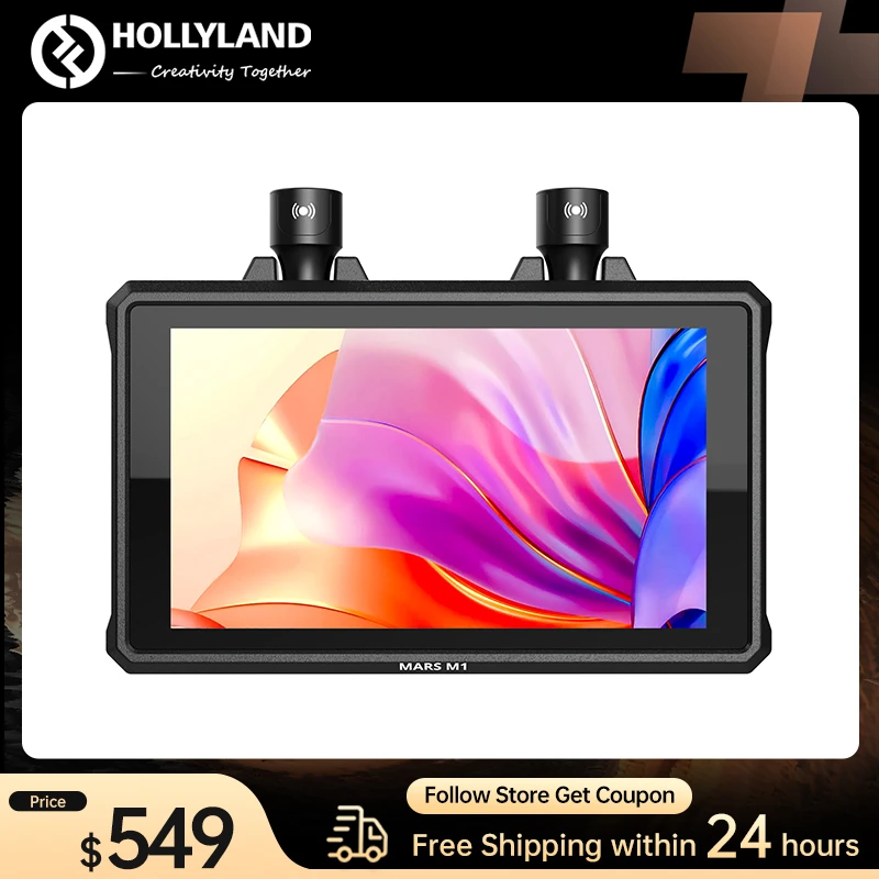 Hollyland Mars M1 5.5” Camera Field Monitor 1000nit Lcd Touch Wireless ...