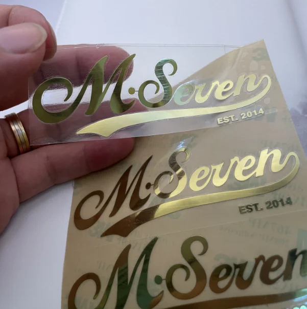 Customized-waterproof-transparent-gold-foil-heat-transfer-electroplated ...