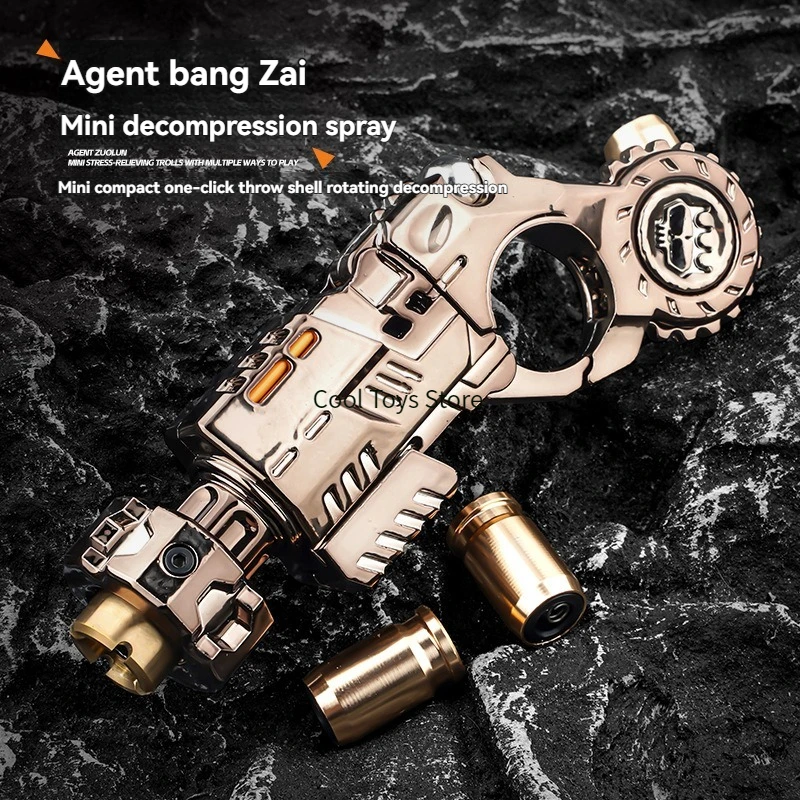 Agent Boom Pop up Toys Guns MINI Rotating Antistress Gun Manual Soft ...