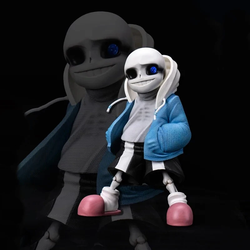 En existencia, figura de anime Undertale Sans GK de 17 cm con ojos ...