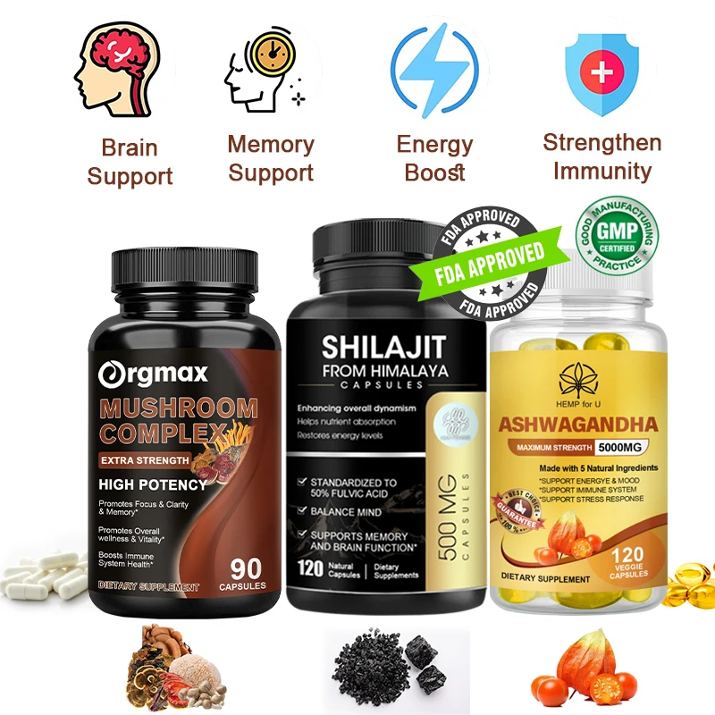 Original-Shilajit-Lions-Mane-Mushroom-Ashwagandha-Supplement-Support ...