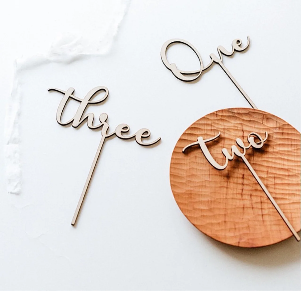 New-Wooden-1-St-Birthday-Party-Cake-Topper-One-Two-Three-Cake-Topper ...