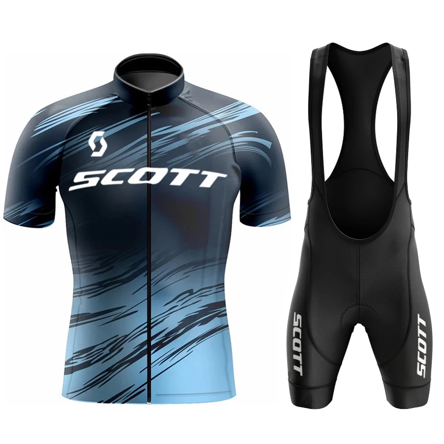 Men's Cycling Suit Jersey Mtb SCOTT Clothing Man Laser Cut Mens Sets ...