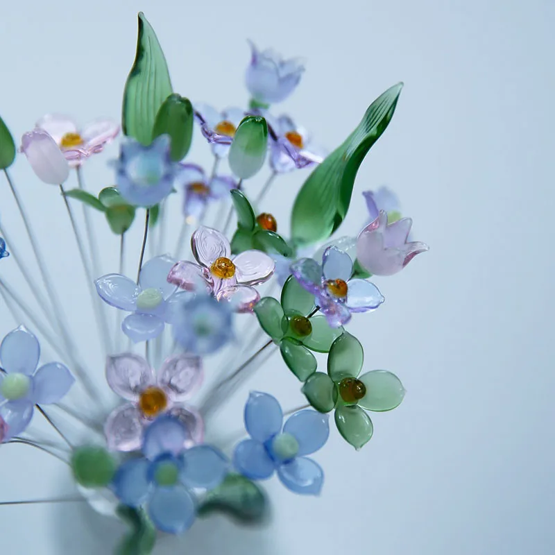 Beautiful-Long-Stem-Glass-Flower-Excellent-Addition-To-Your-Glass ...