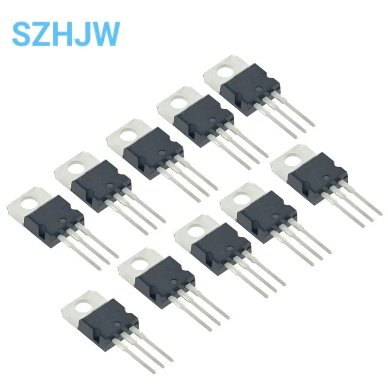 10PCS LM7805 L7805CV/L7806/7808/7809/7812/7815/7818/7824 TO-220 ...