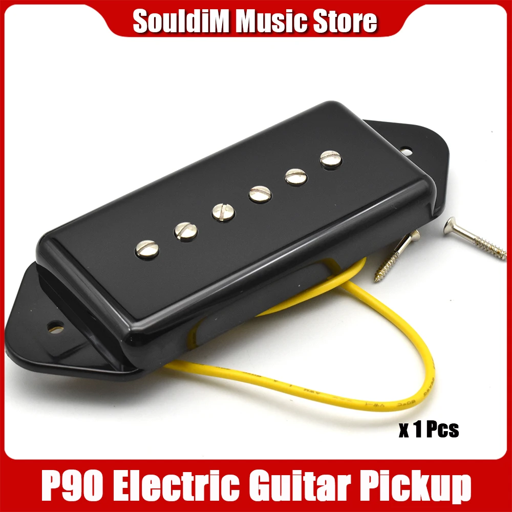 Dog-Ear-Black-P90-Alnico-5-High-Power-Sound-Dog-Ear-Neck-BRIDGE-Pickup ...