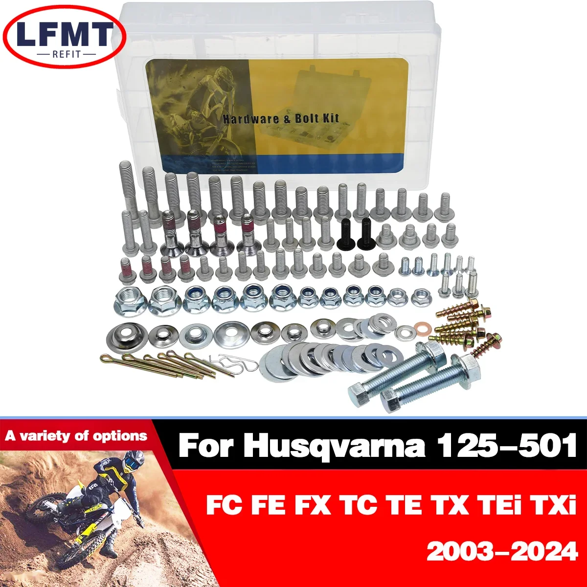 Motorcycle Hardware Bolt Full Plastics Fastener Kit For Husqvarna FC FE ...