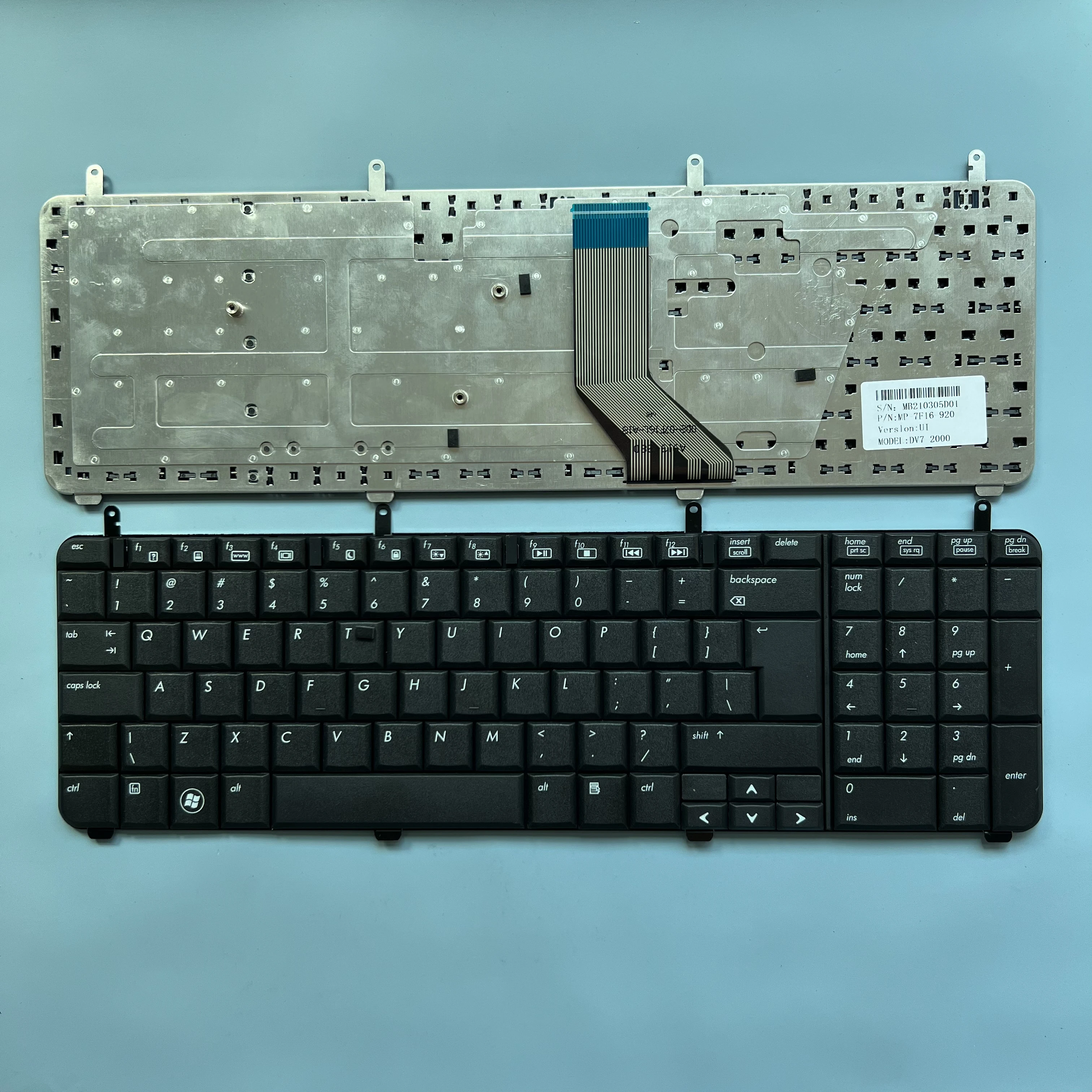 XIN US Keyboard For HP PAVILION DV7 2000 DV7 2100 DV7 2200 DV7 3000 DV7 ...