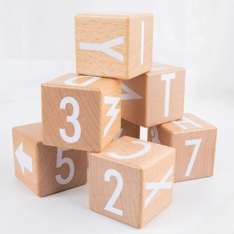 TongYueFun Baby ABC Wooden Educational Building 3D Stacking Block ...