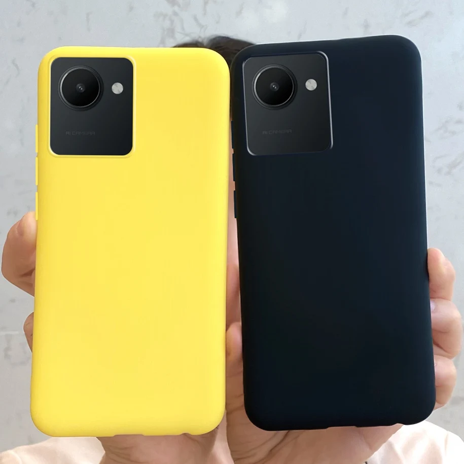 For-Realme-C30-Case-RealmeC30-Yellow-Black-Purple-Pink-Soft-Silicone ...