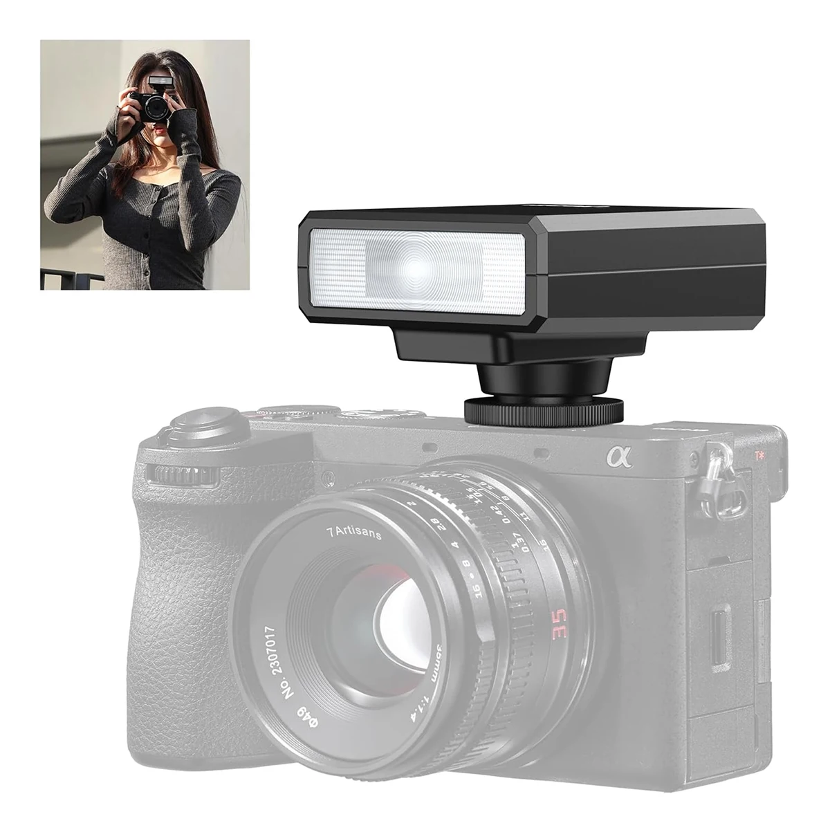 Ulanzi-F12-Mini-C-mera-Flash-Speedlite-GN12-LCD-Padr-o-Hot-Shoe-Mount ...