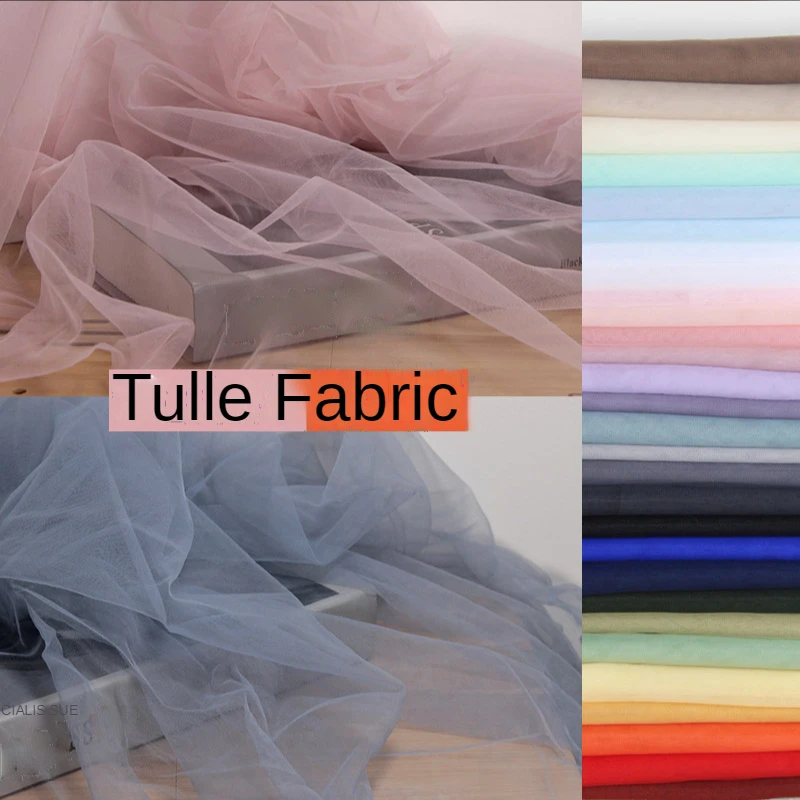 Tissu-en-tulle-au-m-tre-pour-la-couture-de-v-tements-dentelle-douce ...
