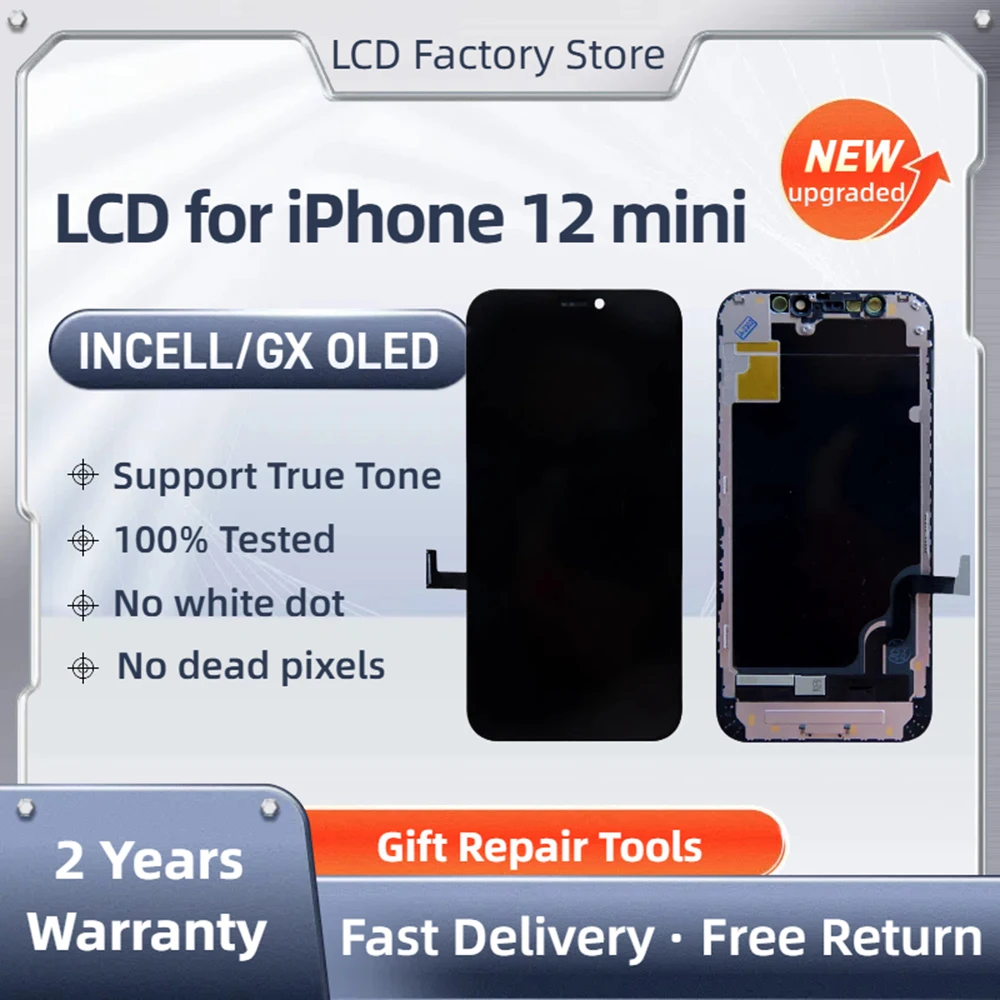 LCD Touch Digitizer Assembly Replacement for iPhone 12 mini Screen ...
