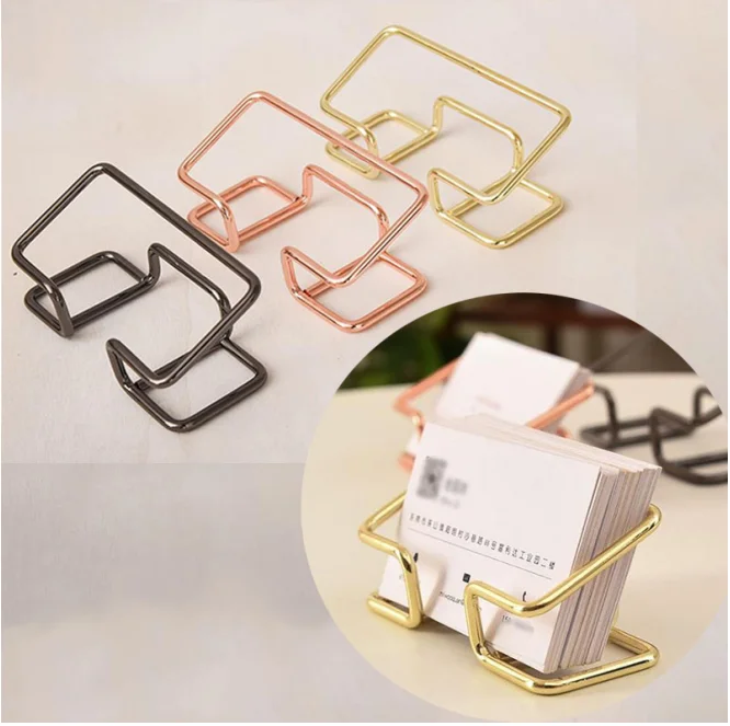 Business-Card-Holder-Desk-Bracket-Cards-Organizer-Office-Gift-Display ...