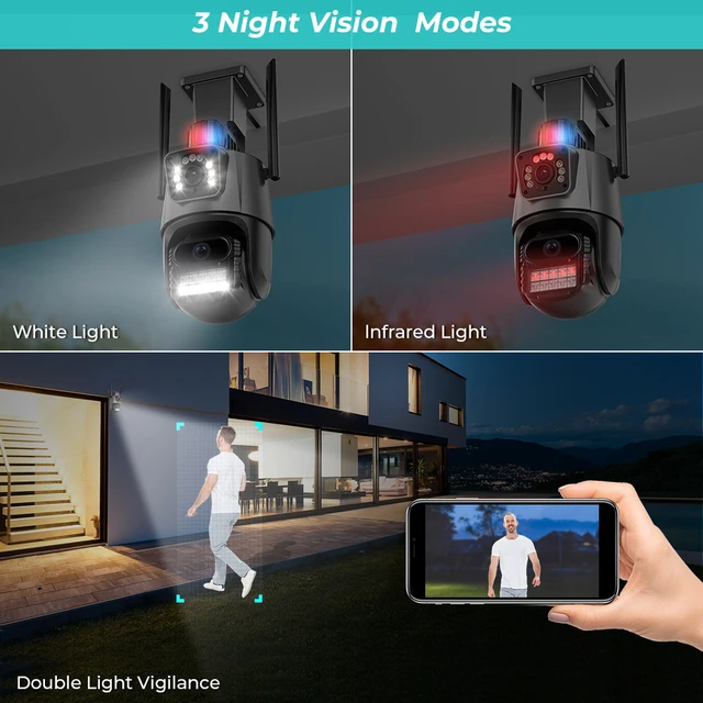 Xiaomi 8mp 4k IP Camera Dual Lens Outdoor Waterproof Security ...