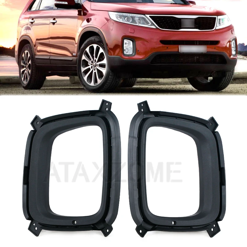 Car front bumper fog light frame For Kia Sorento 2013 foglights trim ...