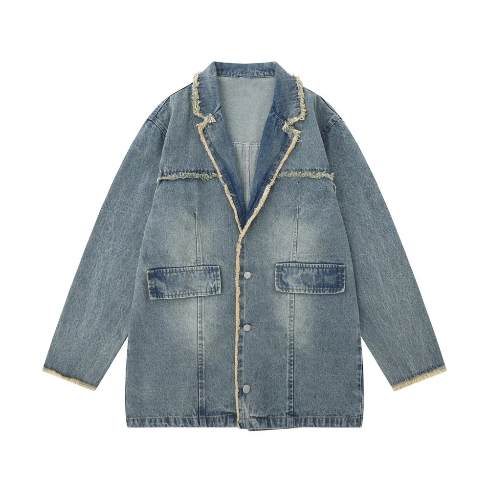 Mid-Length-Denim-Suit-Jacket-Man-High-Street-European-American-Style ...