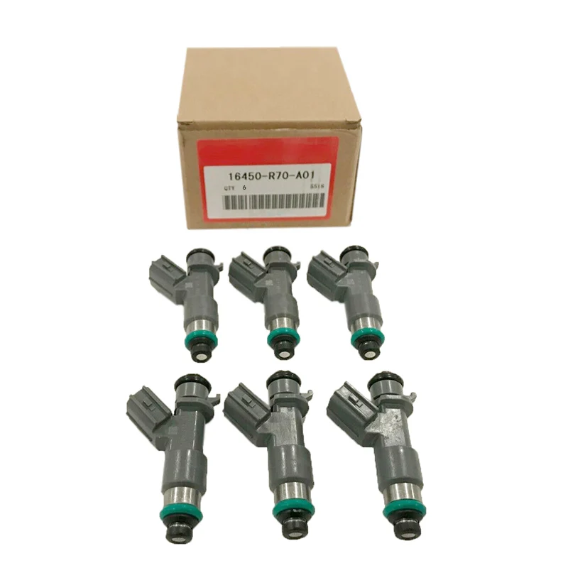 6pcs-Car-Fuel-Injectors-Nozzle-16450-R70-A01-For-Honda-Accord-Crosstour ...