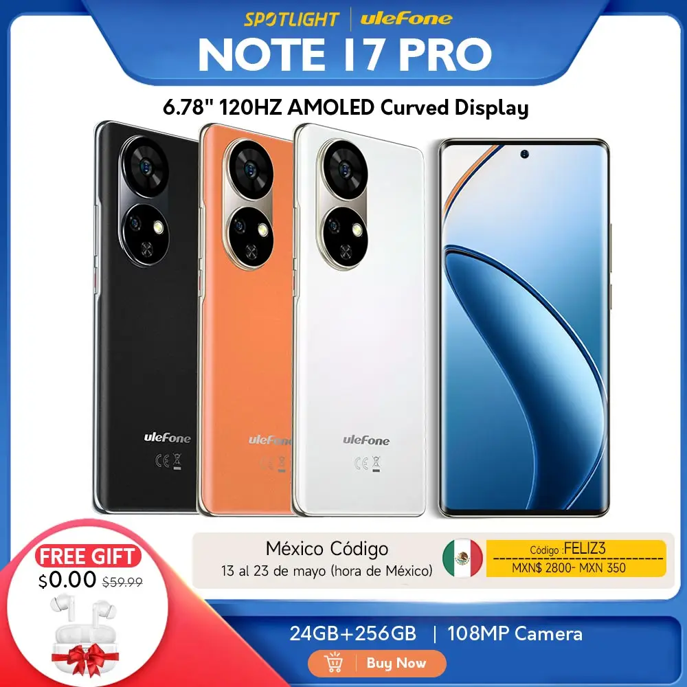 World-Premiere-Ulefone-Note-17-Pro-Smartphone-6-78-120HZ-AMOLED-Curved ...