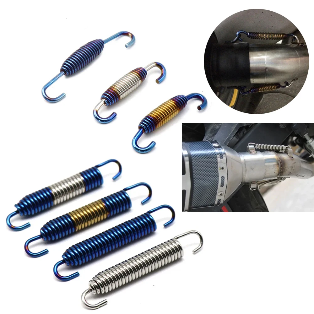 2pcs 60mm/75mm Motorcycle Exhaust Spring Hooks Stainless Steel Exhaust ...