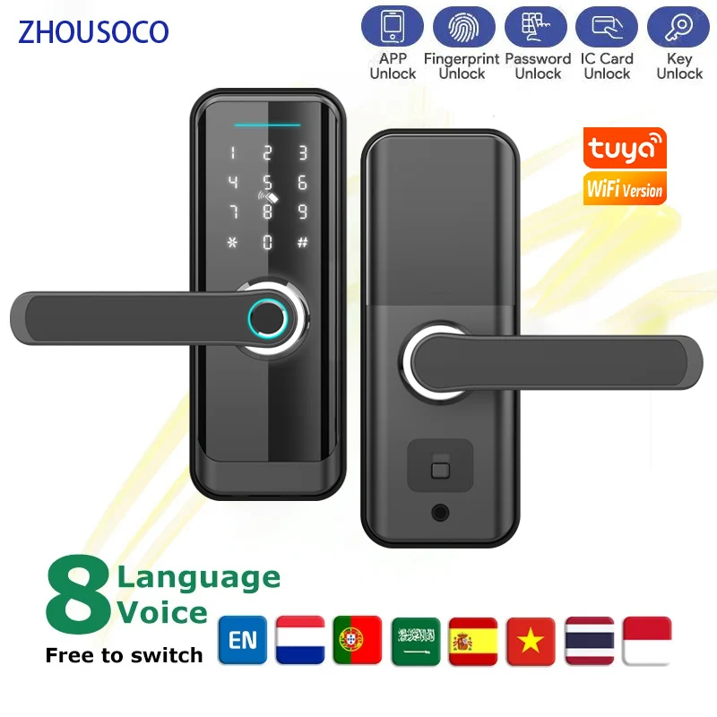 Tuya-Wifi-Electronic-Door-Lock-Biometric-Fingerprint-Lock-APP-Remote ...