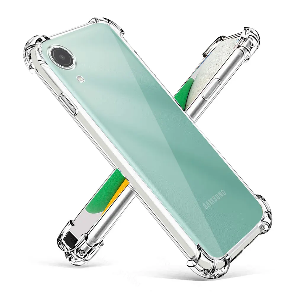For-Samsung-A03-Core-Case-Clear-Shockproof-Silicone-Soft-Phone-Cover ...