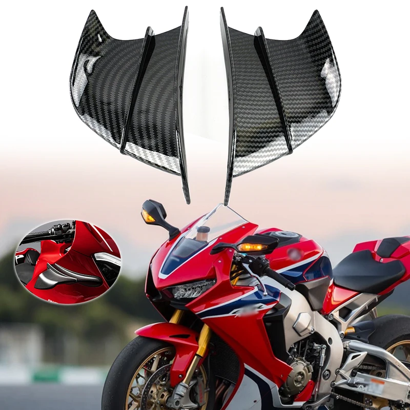 2PCS Motorcycle Winglet Aerodynamic Wing Kit Spoiler For Honda CB650R ...