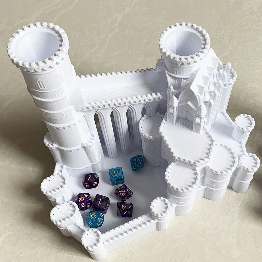 Ice Castle Dice Tower 3D Printed Tabletop Gaming Tower Dice Tower Tray ...