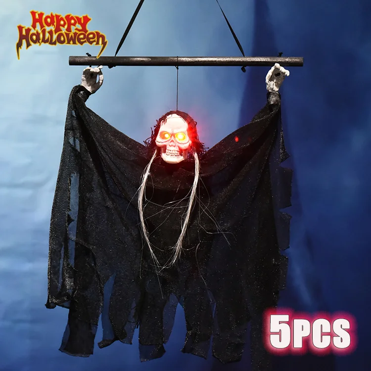 5PCS-Halloween-Horror-Skeleton-Hanging-Ghost-Secret-Room-Haunted-House ...