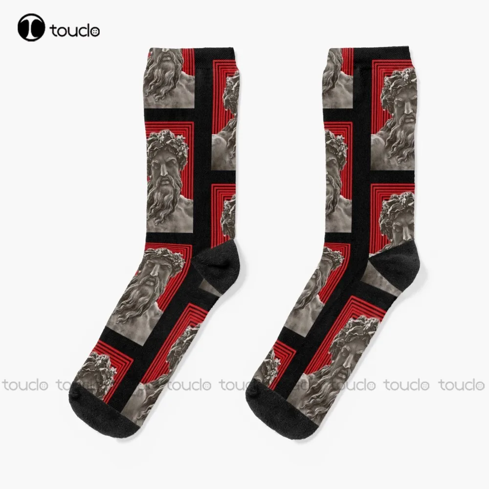 Mythology-Greek-God-Socks-White-Socks-Women-Street-Skateboard-Socks-360 ...