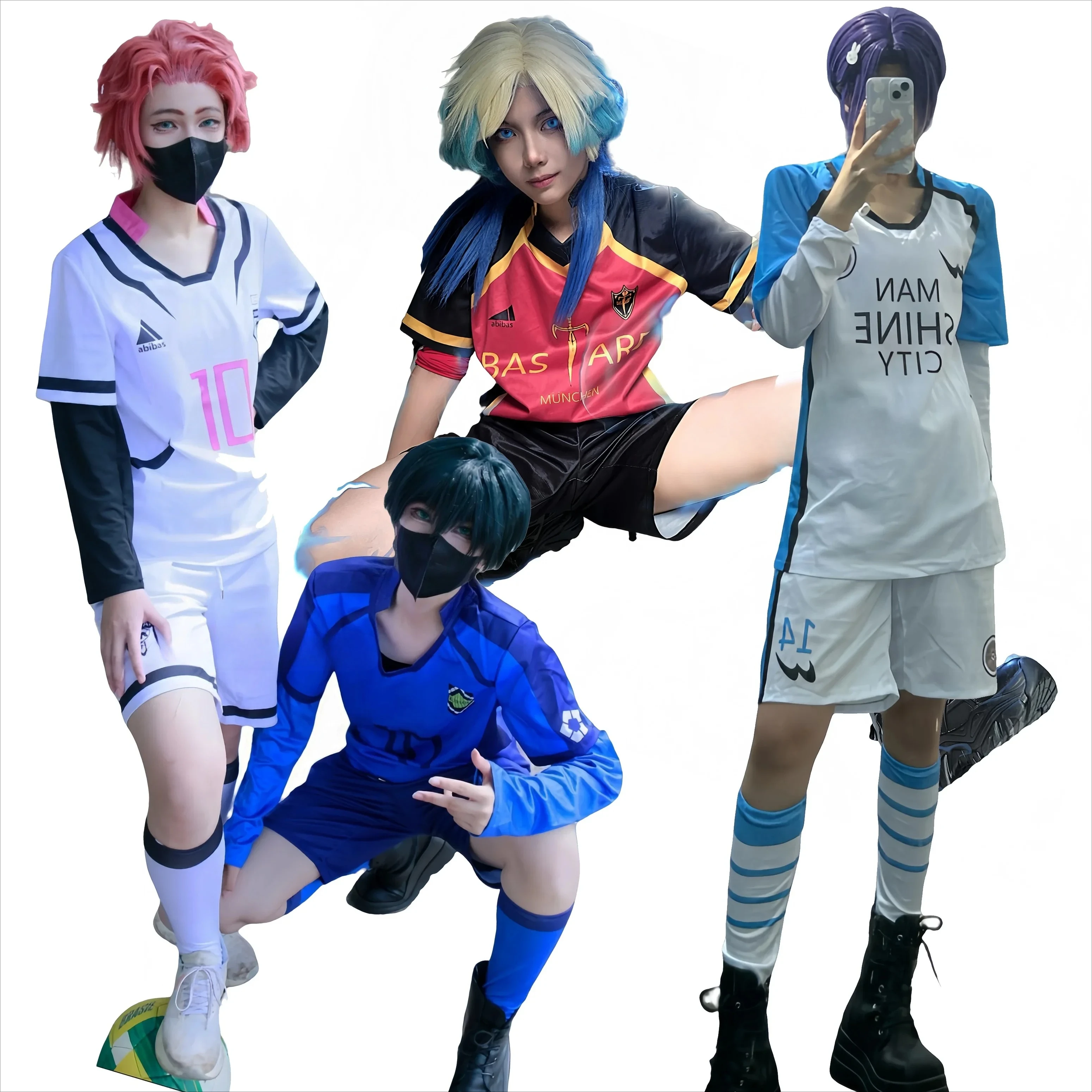Blue Lock Anime Cosplay Costume Ness Kaiser Isagi Nagi Reo Itoshi Sae ...