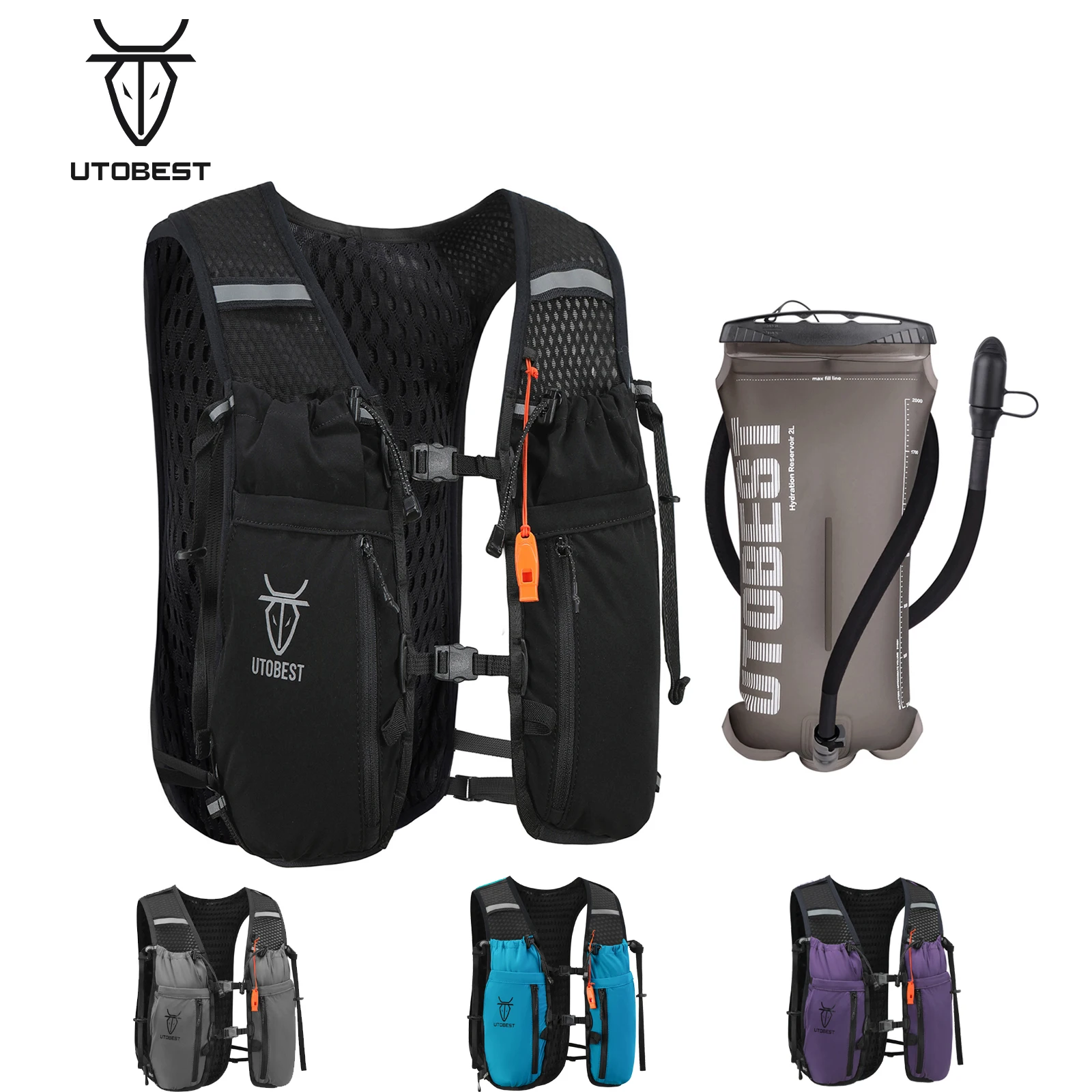 UTOBEST Trail Running Backpack 10L Ultra Lightweight Hydration Vest ...