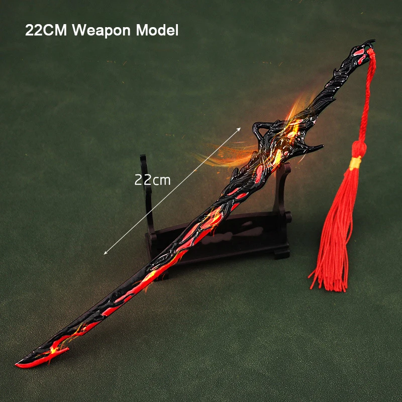 22cm-Naraka-Bladepoint-Game-Peripheral-Metal-Weapon-Model-Embers-Tai ...