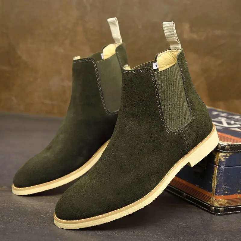 Man-Retro-Suede-Genuine-Leather-Chelsea-Boots-Men-Fashion-Short-Ankle ...
