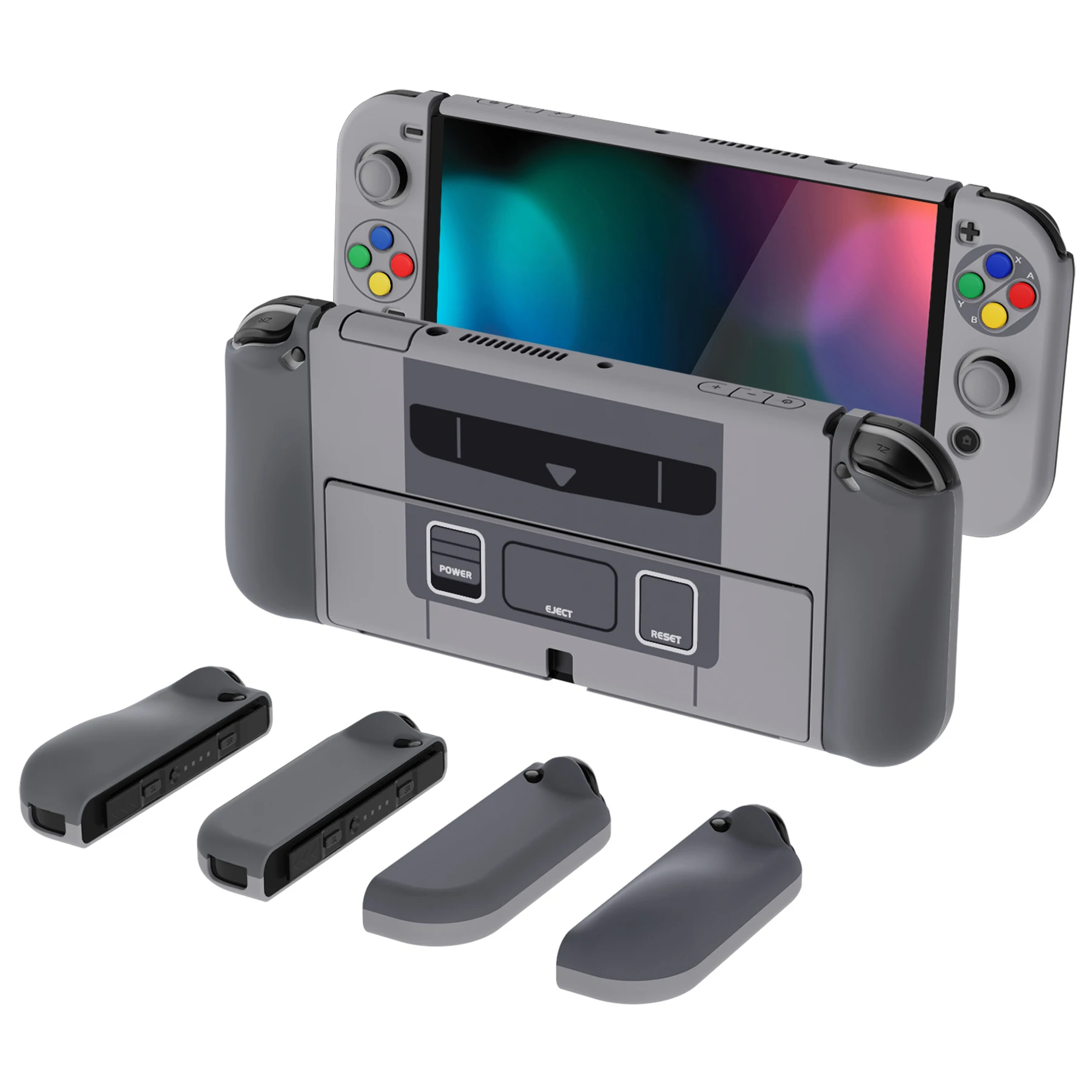 PlayVital-AlterGrips-Split-Design-Protective-Case-Ergonomic-Hard-Shell-for-NS-Switch-OLED-SFC ...