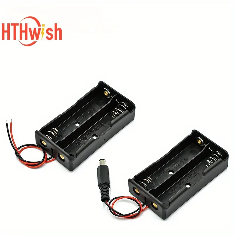 1pc-Battery-box-2X-black-7-4V-with-DC-head-18650-Battery-Holder-Storage ...